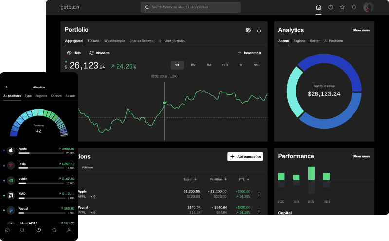 Portfolio Tracker - All Your Assets in One Place | getquin